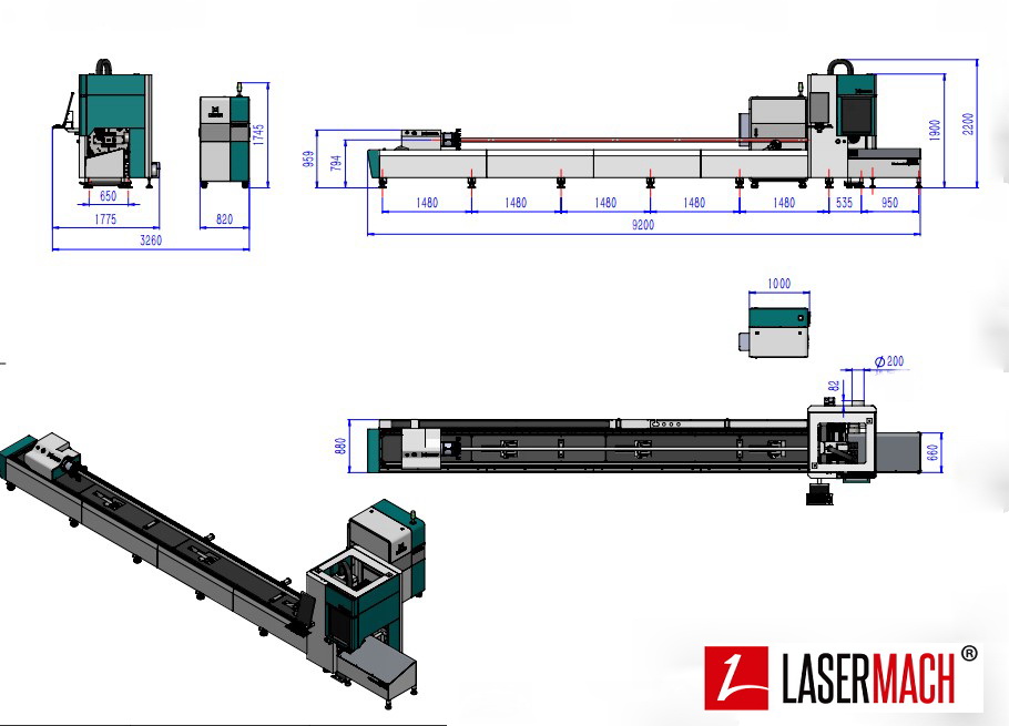 3D laser Tube cutting machines - 5-axis laser tube cutting machines3d ...
